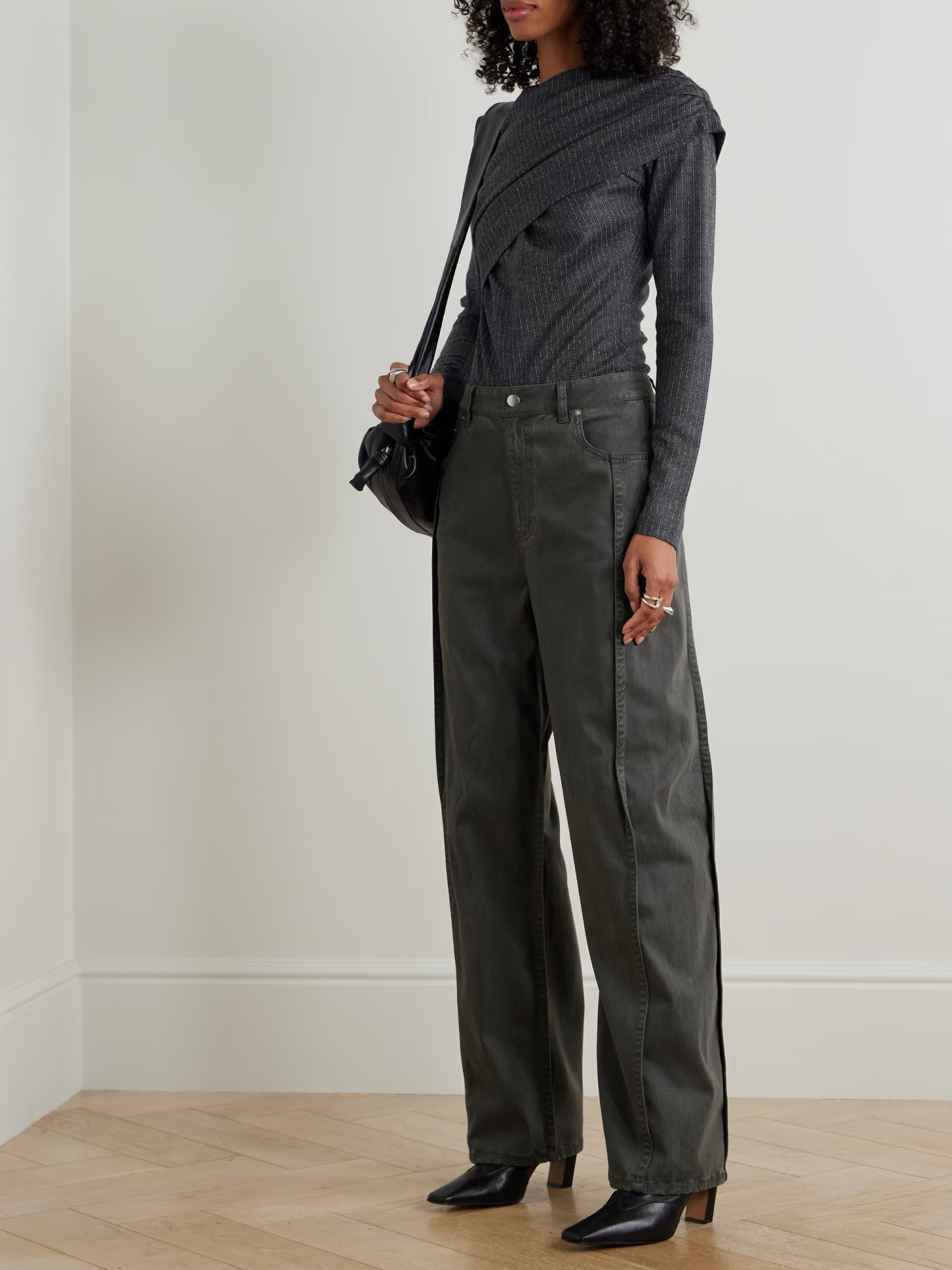ISABEL MARANT ÉTOILE Isabel Marant Asna Wool Blend Knitwear with Asymmetrical Design